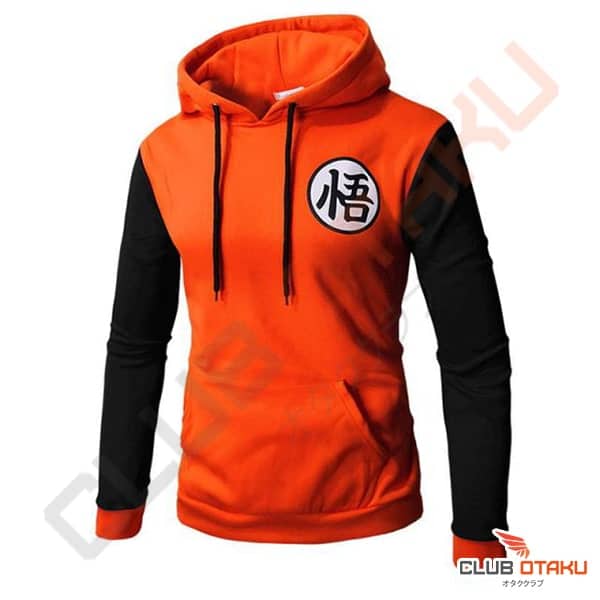 Sweat Dragon Ball Z Orange | Kanji Goku - Club Otaku