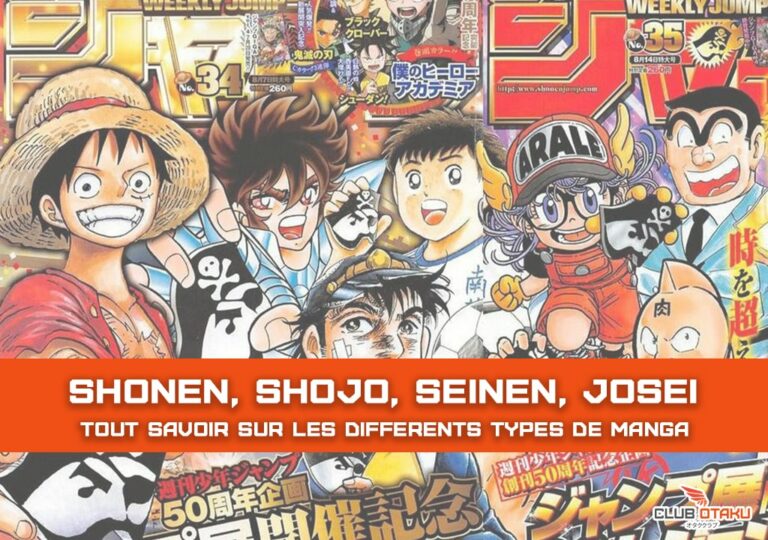 Shonen, Shojo, Seinen : Quels sont les différents types de manga ...